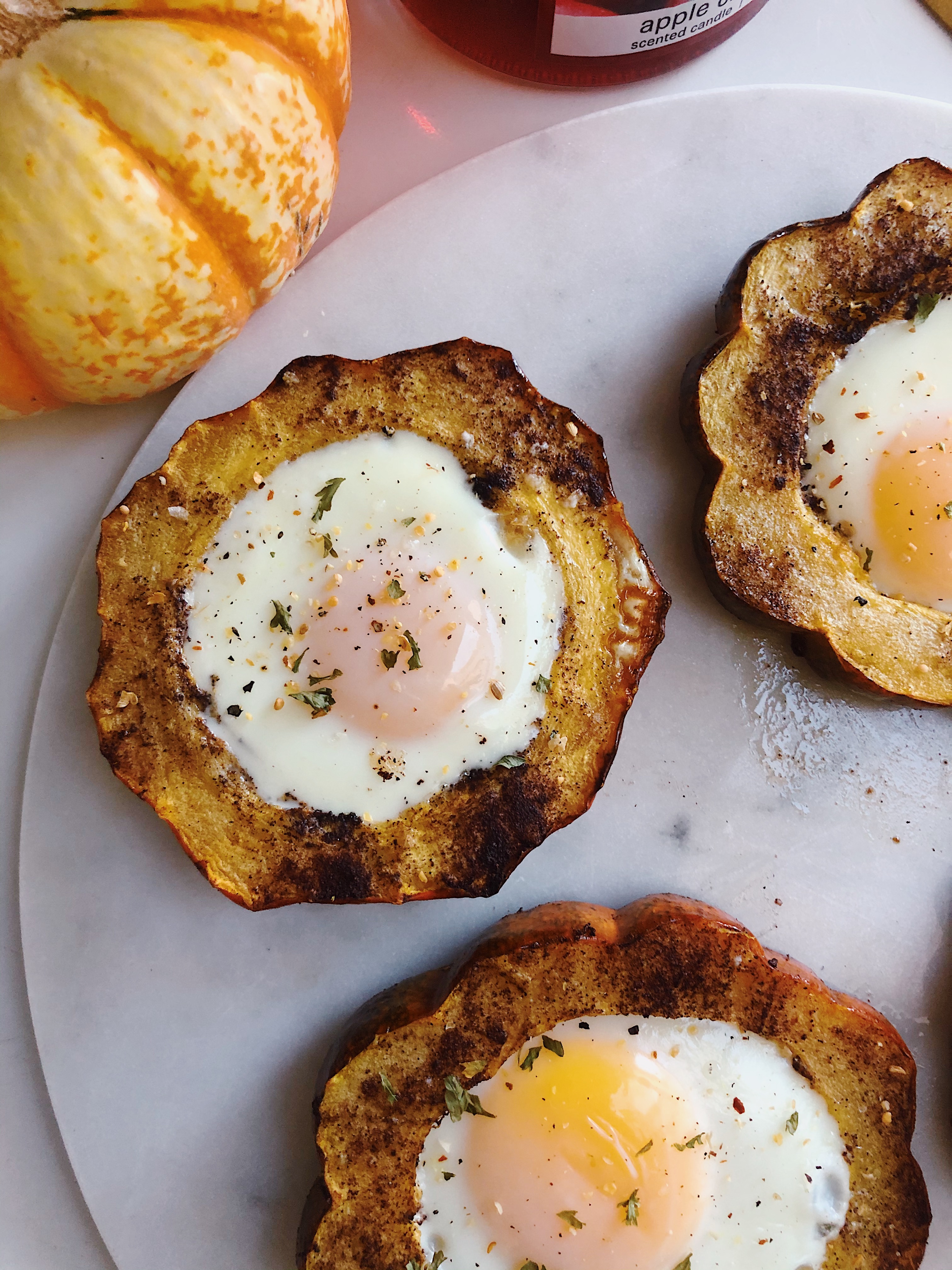 Autumn Acorn Squash Egg in a Hole – Meag’s Eggs